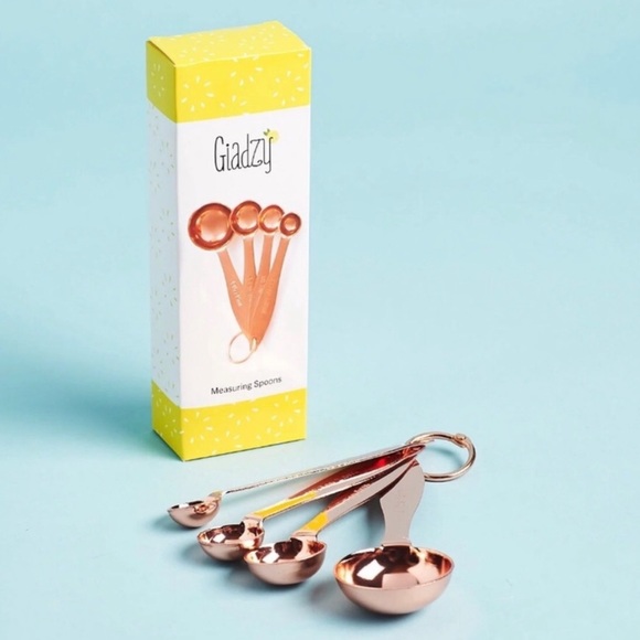 Giadzy | Kitchen | Giadzy Copper Measuring Spoons Metallic Rose Gold ...